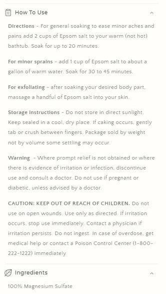 Epsom Salt | 40 lb Bucket | Rustic Strength | Pre-Order – Quartz and ...